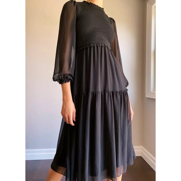 Aritzia | Dresses | Aritzia Wilfred Rosalyn Midi Dress Black | Poshmark